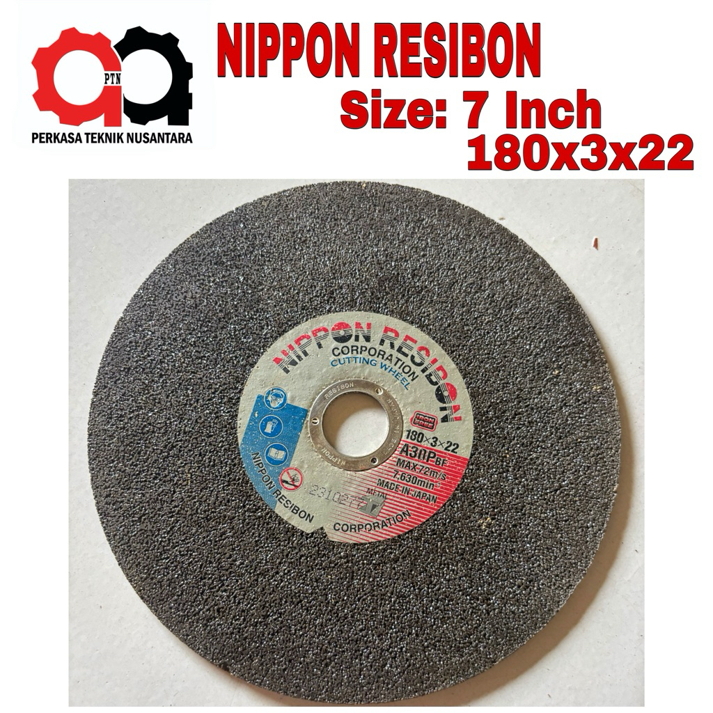 Jual Batu Gerinda Potong Nippon Resibon 7 Inch (180X3X22) A30P Original ...