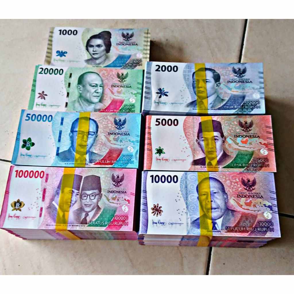 Jual 100 Lembar Uang Mainan Mirip Asli/Uang Mainan Anak Uang Mahar ...