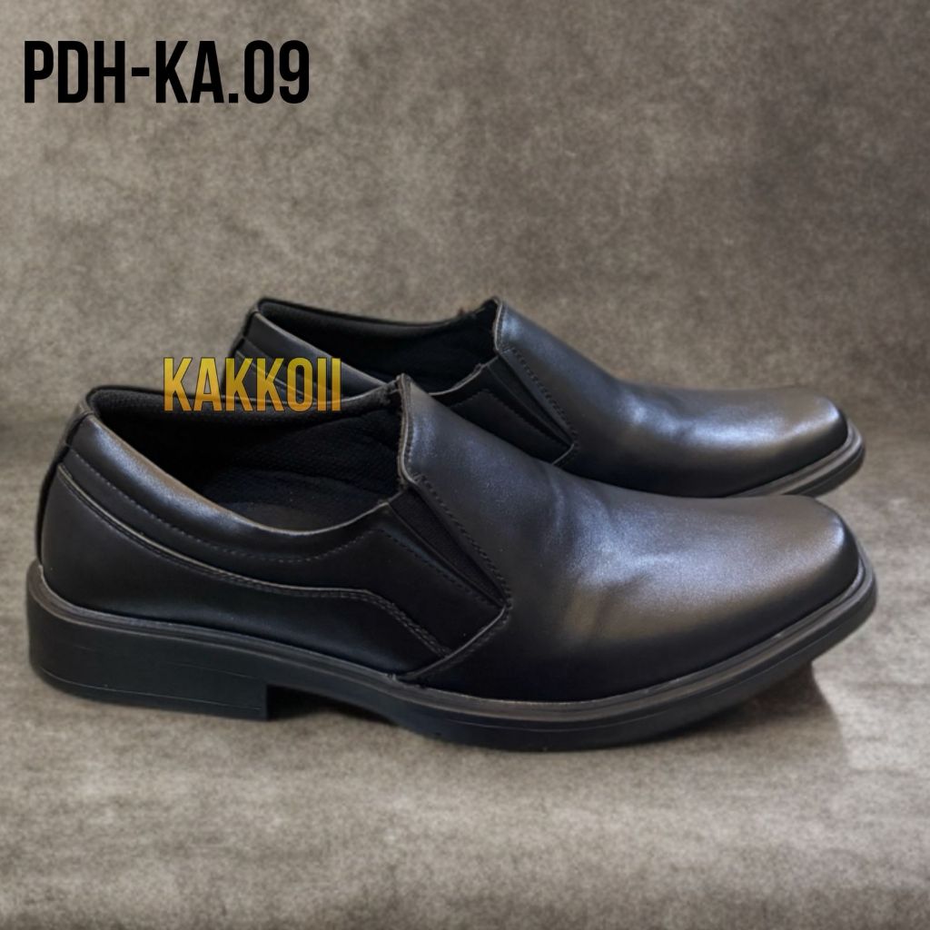 Jual Sepatu PDH Formal Pria Hitam Kulit Asli Slip On KAKKOII – Sepatu ...