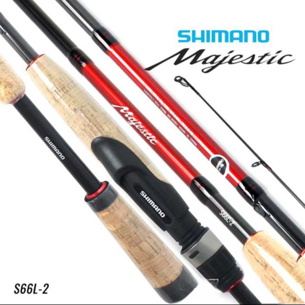 Jual SHIMANO Majestic S66L-2 joran spinning 198cm 3-6lb garansi resmi fishing rod | Shopee Indonesia