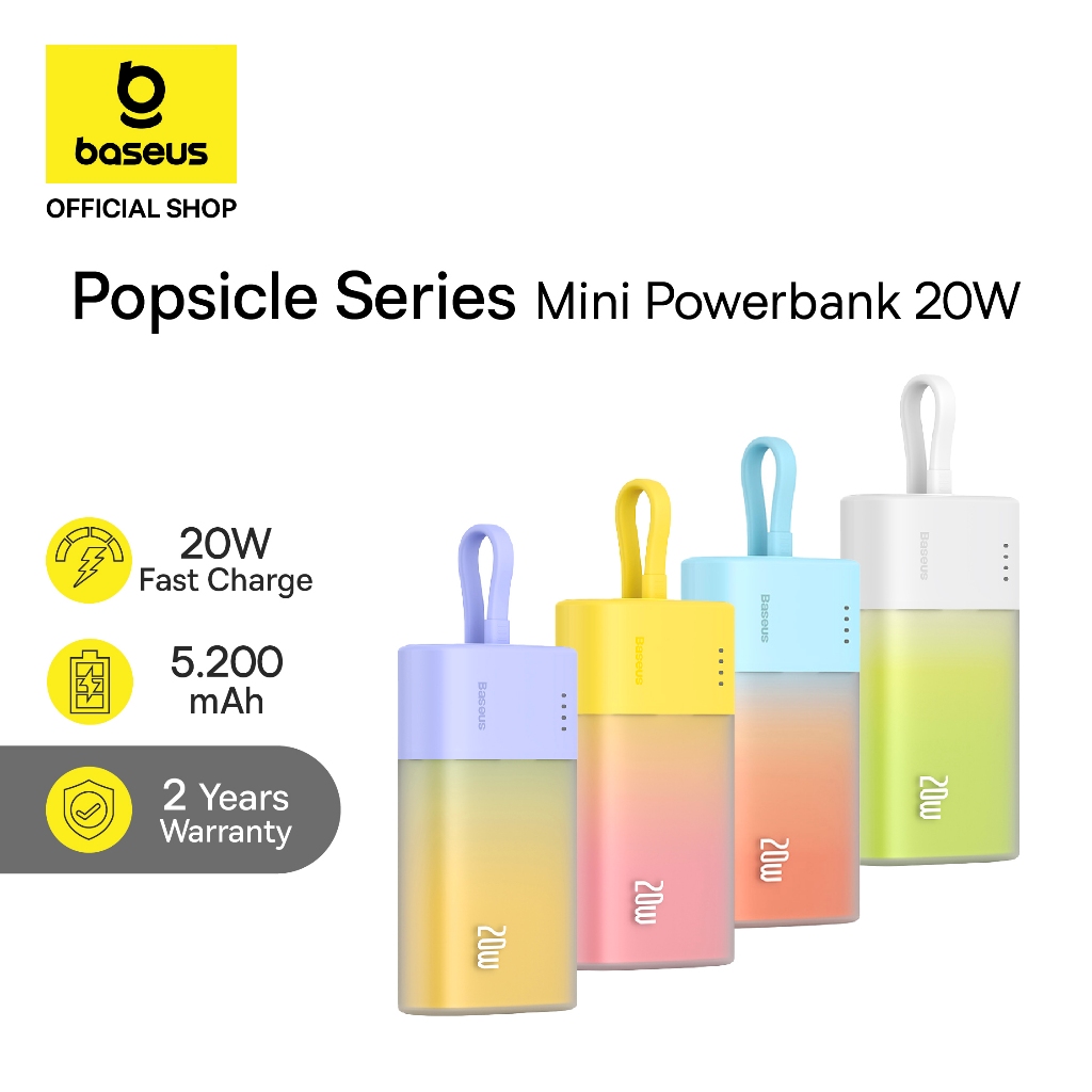 Jual Baseus Popsicle New Series 2024 Powerbank 20W 5200mAh Fast ...