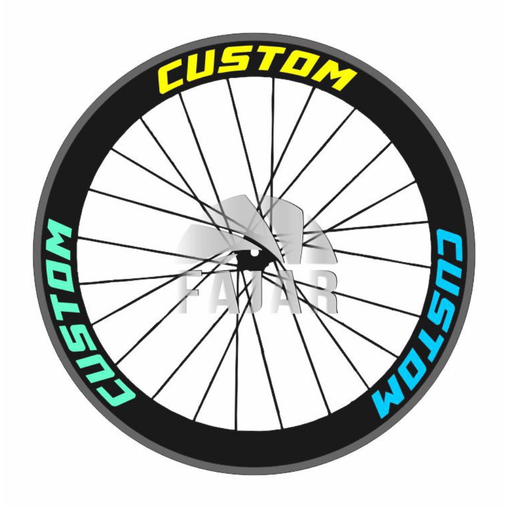Jual Stiker Velg Custom Tulisan Untuk Semua Jenis Rims Sepeda | Shopee ...