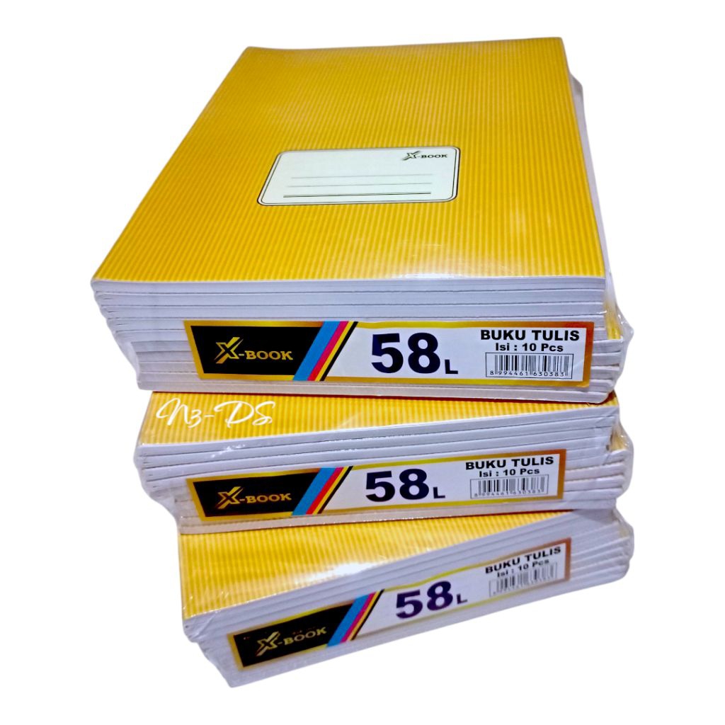 Jual BUKU TULIS 58 LEMBAR 1PAK ISI 10BUKU X-BOOK/ OKEY | Shopee Indonesia