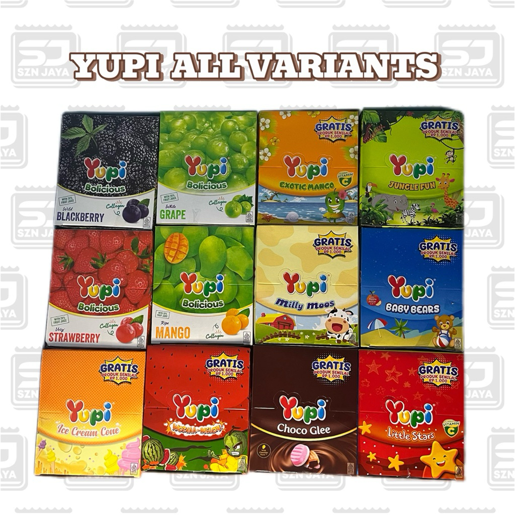 Jual Yupi Box All Varian Murah dan Lengkap 1Box isi 24pcs | Shopee ...