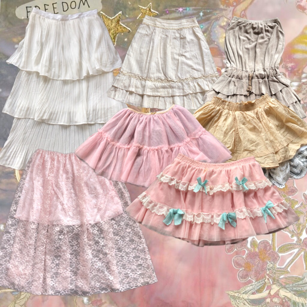 Jual THRIFT rok coquette, rok mini umpak, rok mini tartan, rok brutkat ...