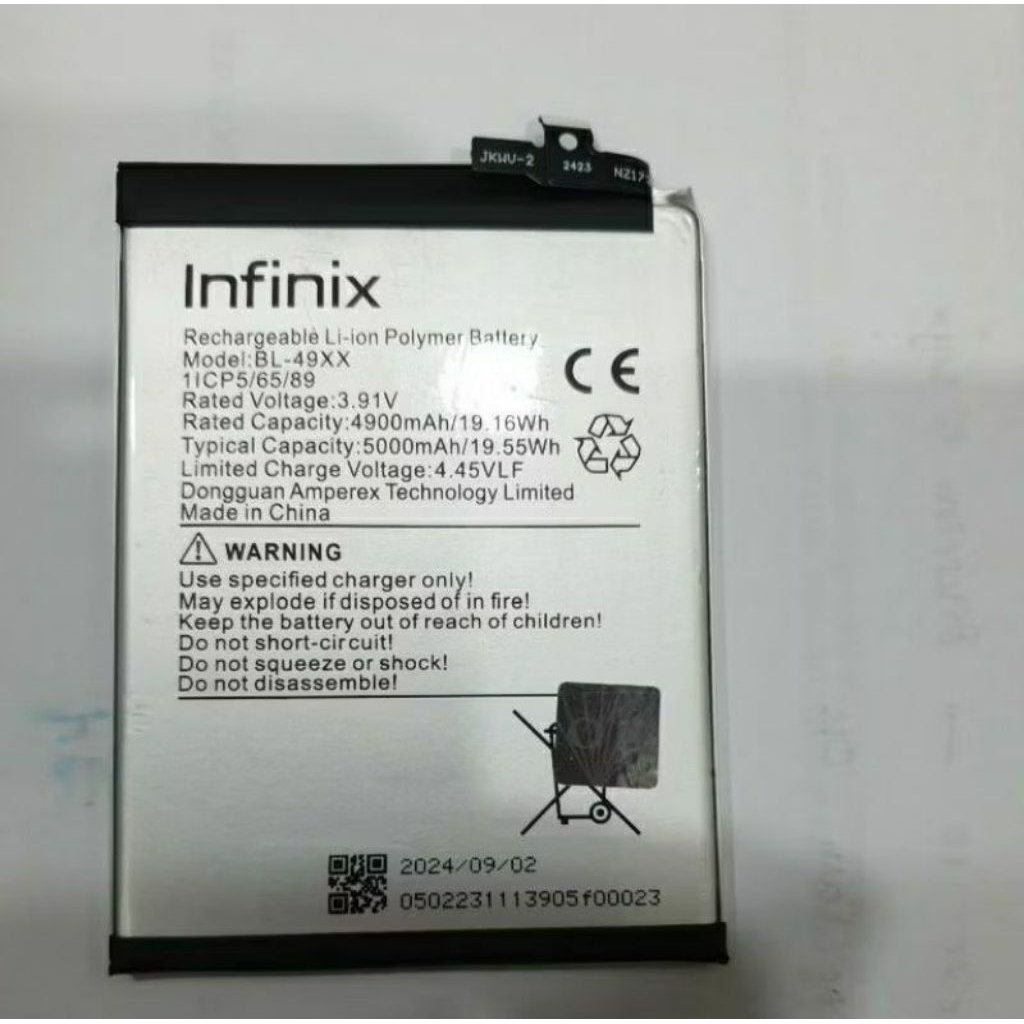 Jual Batre Baterai Infinix NOTE 40 5G X6852 ORIGINAL 100% Model Batrei ...
