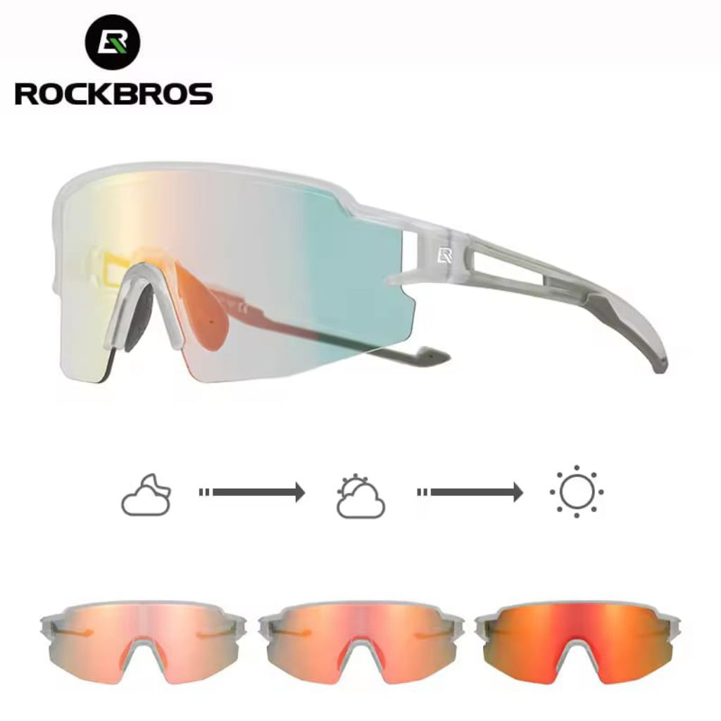 Jual ROCKBROS 10179 OUTDOOR SPORTS CYCLING GLASSES KACAMATA SEPEDA PHOTOCHROMIC ORIGINAL ...