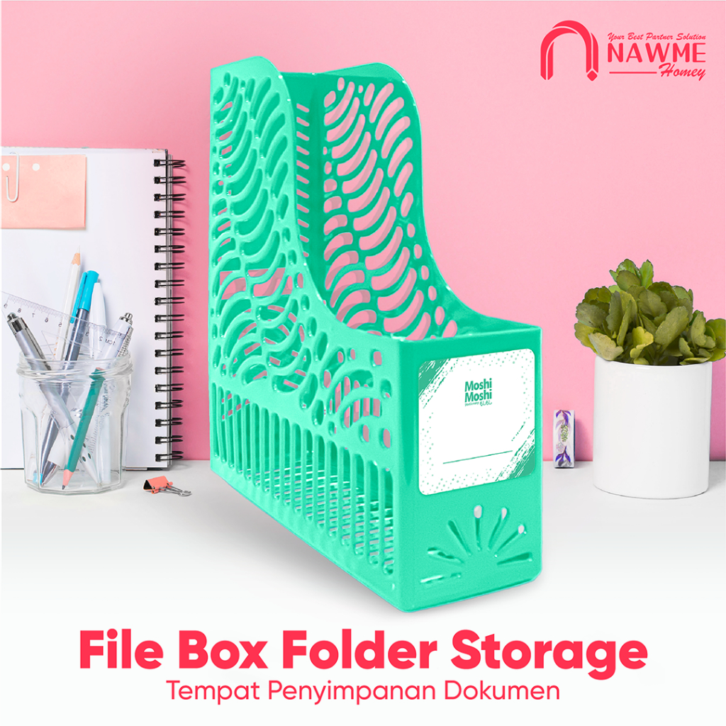 File Box Moshi Folder Storage Elegan Tempat Penyimpanan Dokumen Warna ...