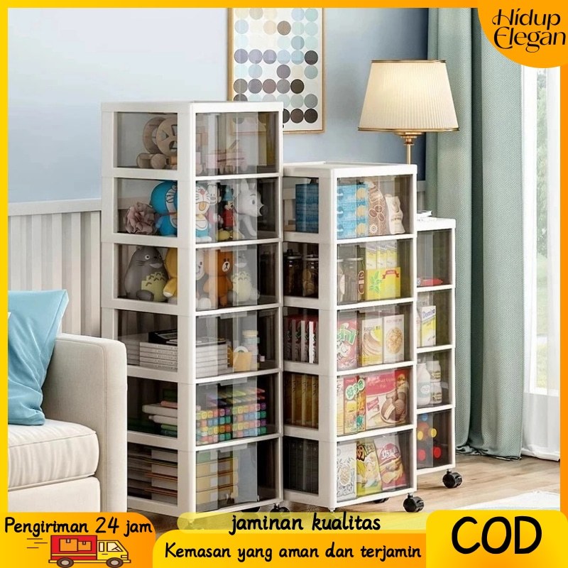 Jual lemari laci plastik susun rak laci besar laci susun drawer ...