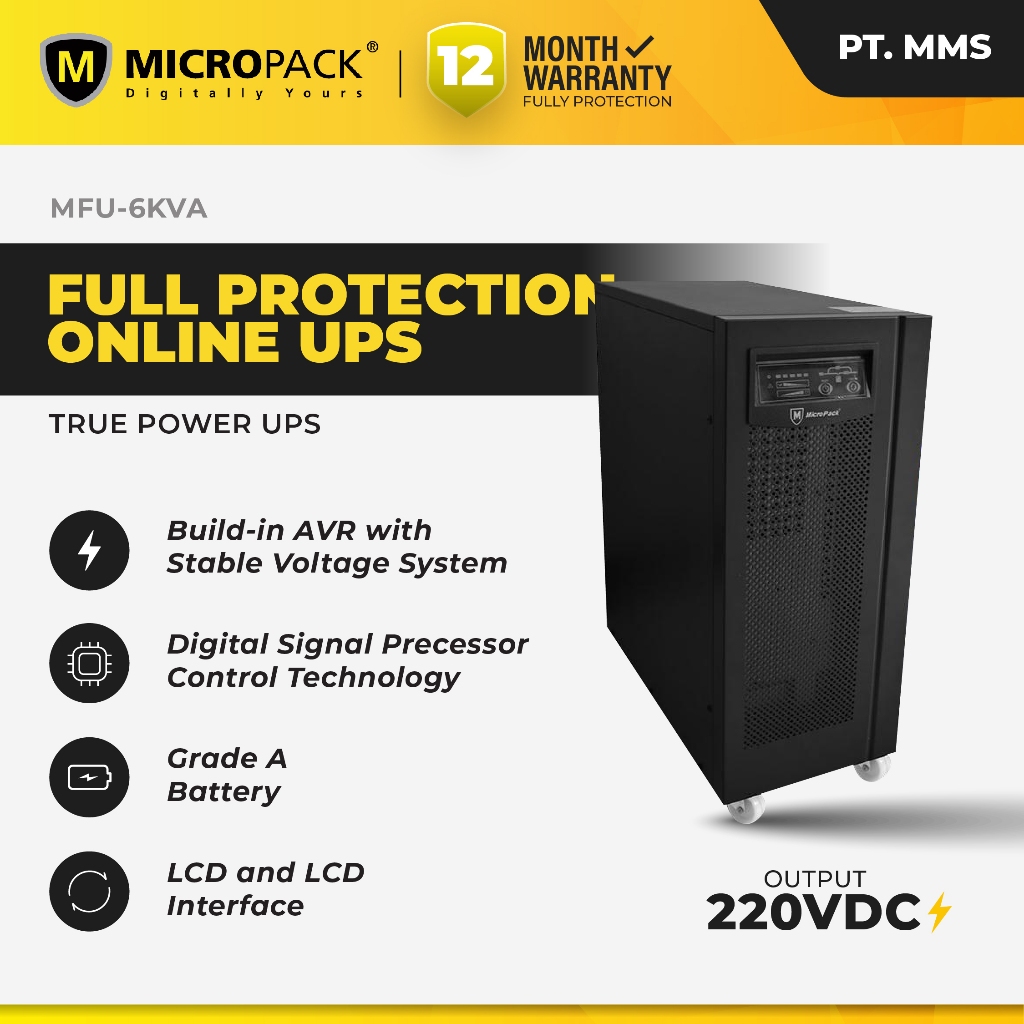 Jual Micropack UPS Online Premium Stabilizer - Lightning Protection ...