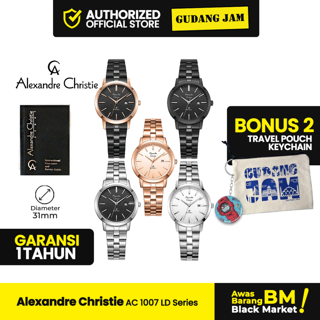 Jual Alexandre Christie Wanita AC 1007 LDB AC 1007 AC1007LDB Stainless Steel | Shopee Indonesia
