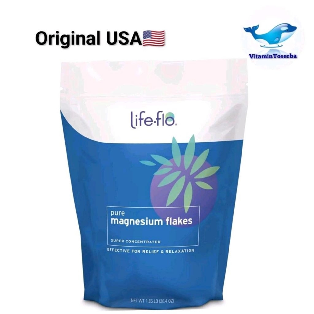 Jual Life-Flo Pure Magnesium Flakes Chloride Brine Bath Salt 800g (26.4 ...
