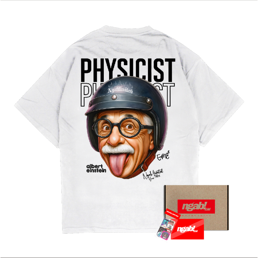 Jual Ngab Kaos Baju Distro Oversize Physicist V.2 Unisex OVZ036 Putih ...
