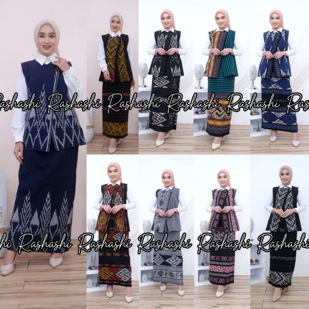 Jual ELFIRA SET Setelan wanita modern one set tenun troso asli baju ...