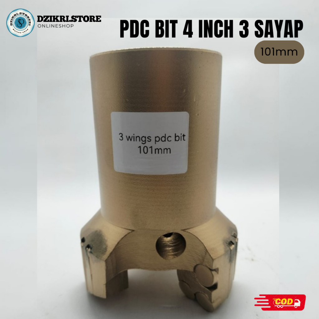 Jual Mata Bor Sumur PDC bit 4 INCH 3 sayap / Mata Bor Tembus Batuan Keras dan Lunak | Shopee ...
