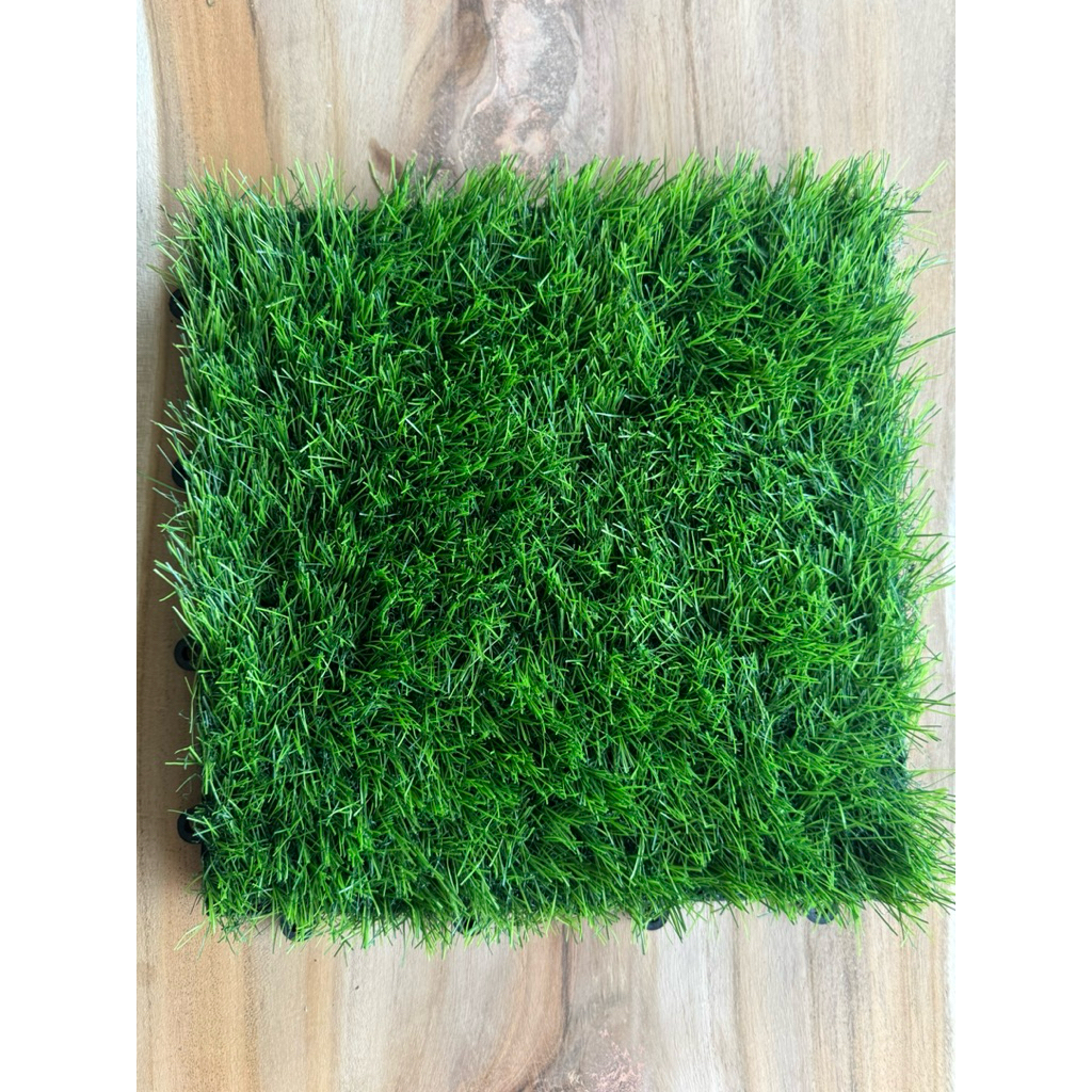 Jual Decking Lantai / Tile motif Full Rumput Sintetis 3cm | Shopee ...