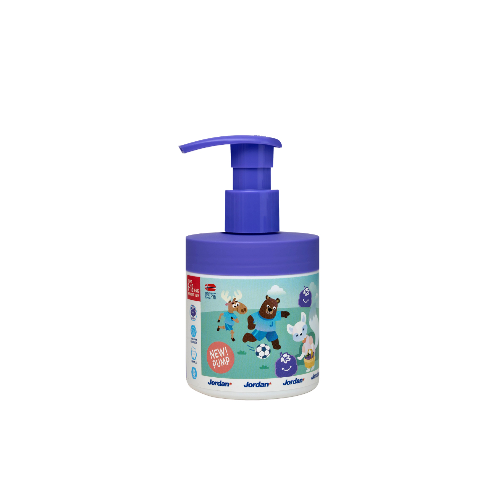 Jual Jordan Oral Care Kids Toothpaste STEP 2 GRAPE PUMP (188GM ...