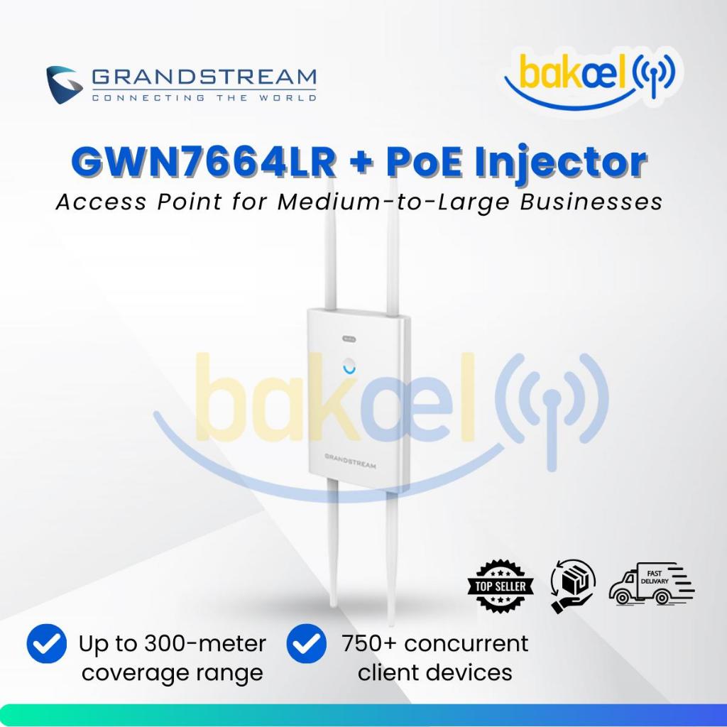 Jual Grandstream GWN7664LR Wi-Fi 6 PoE Outdoor Long Range Access Point ...