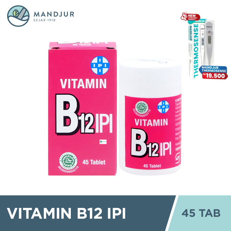 Jual IPI Vitamin B12 45 Tablet - Suplemen Vitamin B12 | Shopee Indonesia
