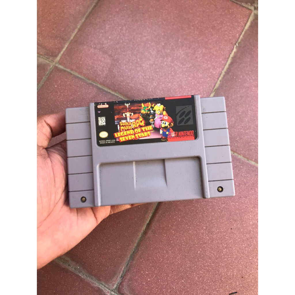 Jual kaset nintendo snes super mario rpg legend of the seven stars ...