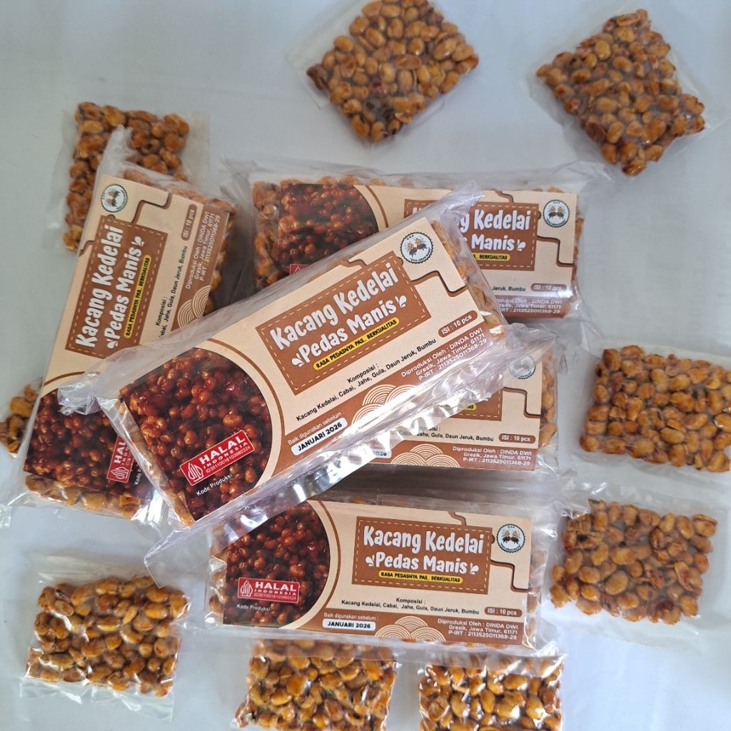 Jual 5 Pack Kacang Kedelai Pedas Manis Camilan Bergizi | Shopee Indonesia
