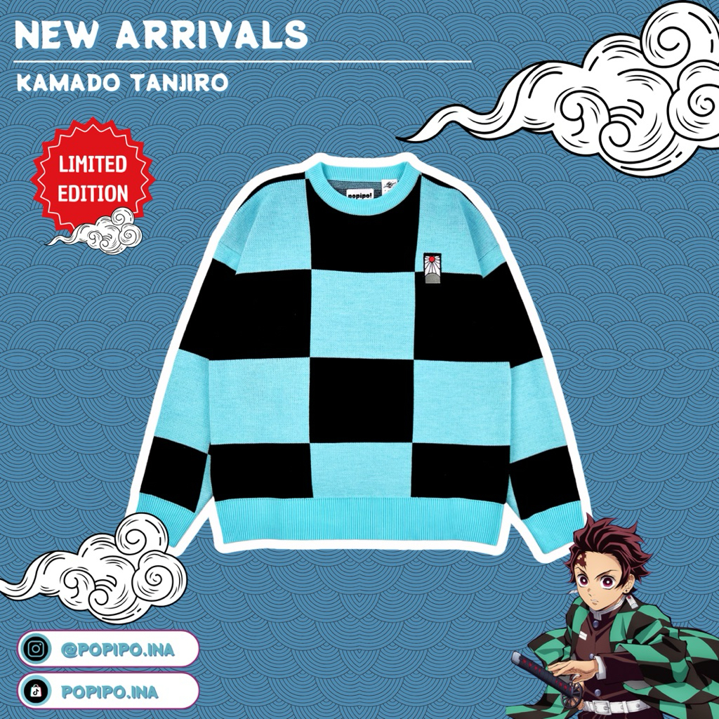 Jual Sweater Rajut Kamado Tanjiro Kimetsu no Yaiba - Tanjiro Demon ...