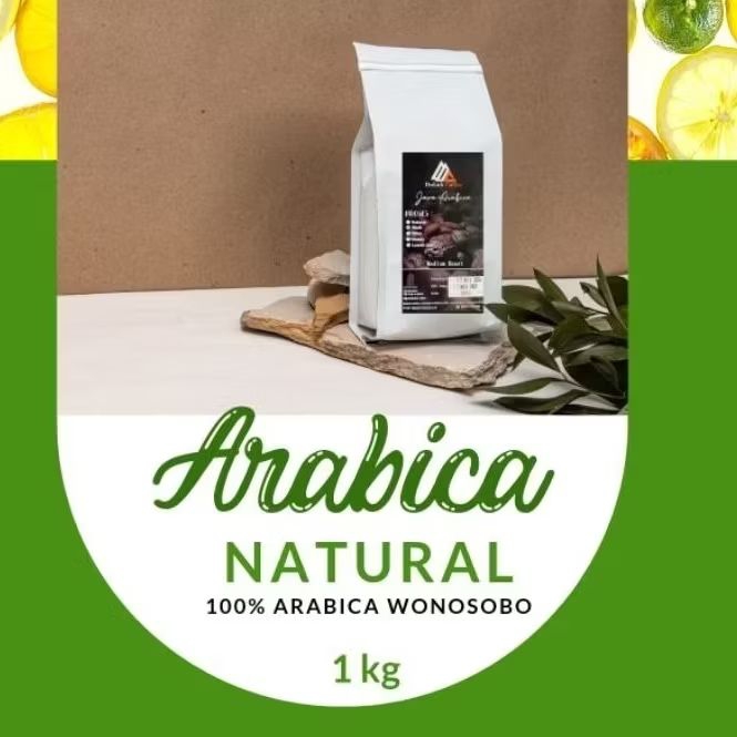 Jual Biji kopi arabika 1kg /bubuk arabika natural wonosobo slukatan | Shopee Indonesia
