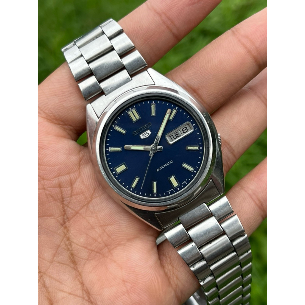 Jual SEIKO 5 SNXS77 GEN 1 AUTOMATIC BLUE SUNBURST | Shopee Indonesia