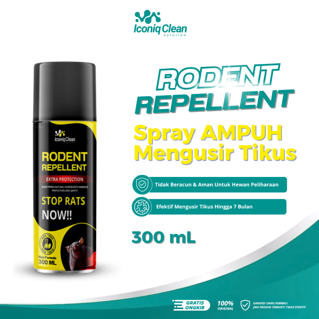 Jual Rodent Repellent Pengusir Tikus Rumah Anti Tikus Untuk Mobil 300ml ...