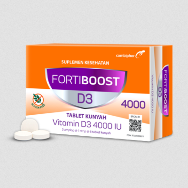Jual FortiBoost Vitamin D3 4000 IU 30 Tablet Box | Shopee Indonesia