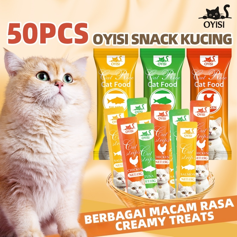 Jual 50Pcs Cemilan Ramadan Kucing Snack Hewan Peliharaan Cat Snack 15G ...