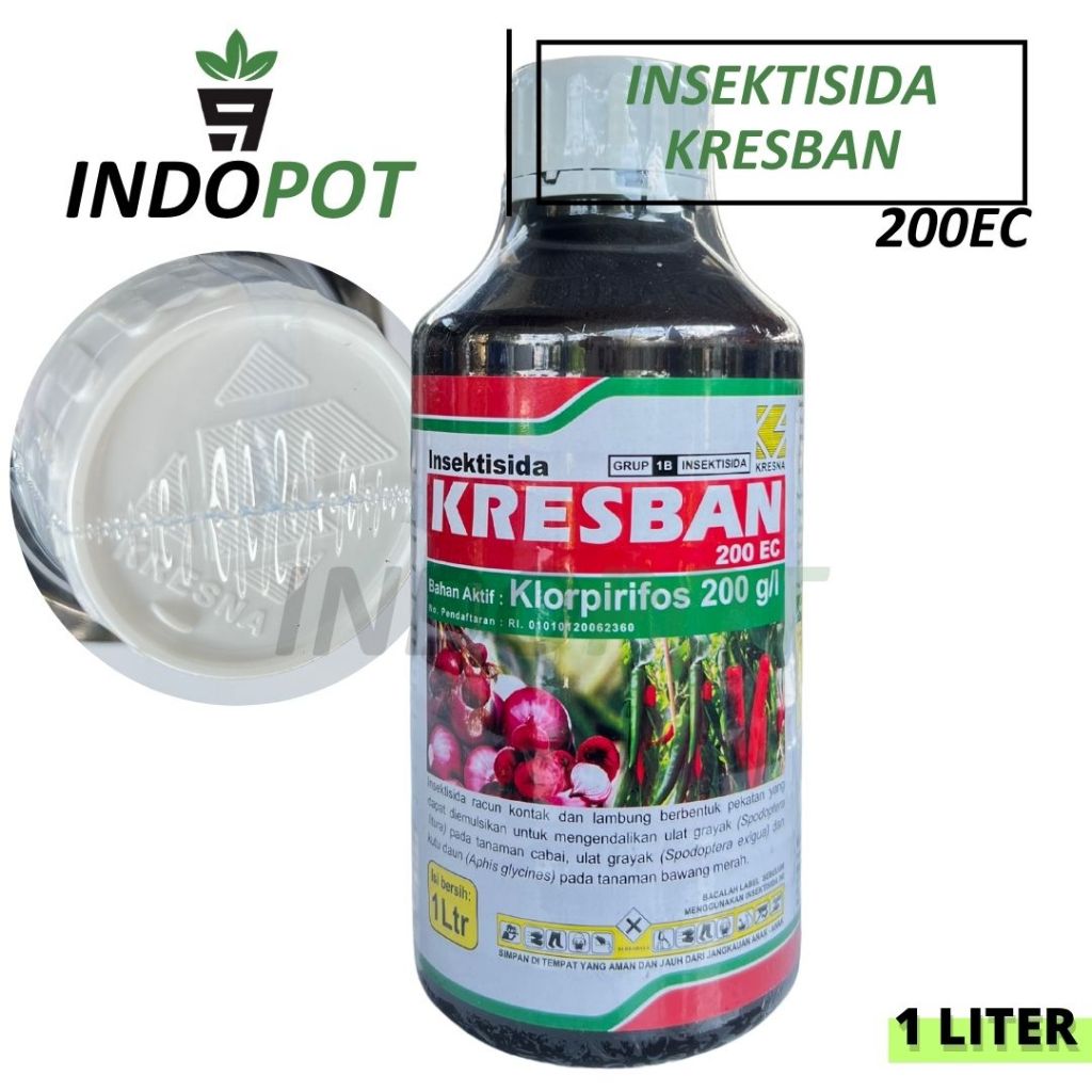 Jual Insektisida KRESBAN 200EC 1Liter Mirip Dursban Atasi Hama Ulat ...