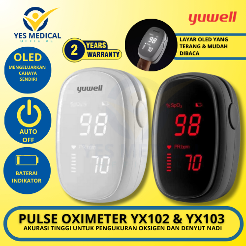 Jual YUWELL - Pulse Oxymeter YX102 | Alat Saturasi Oksigen | Pulse ...