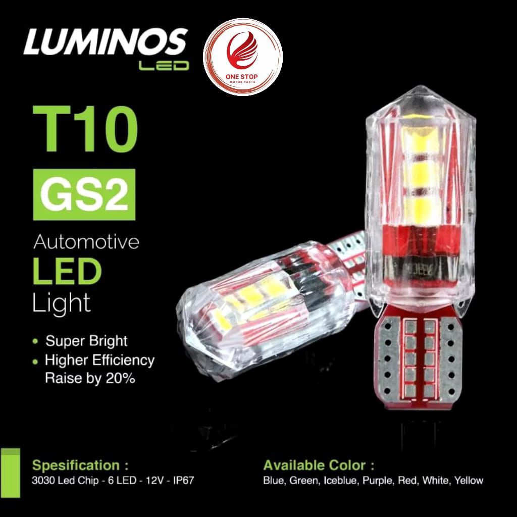 Jual Lampu Led T10 GS2 LUMINOS LED Original - Lampu Senja Sen Rem Plat ...