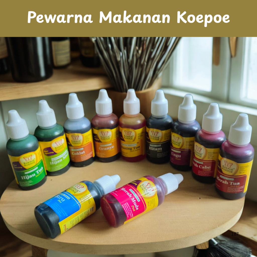 Jual Pewarna Makanan Food Coloring Kopoe Kopoe 30ml | Shopee Indonesia