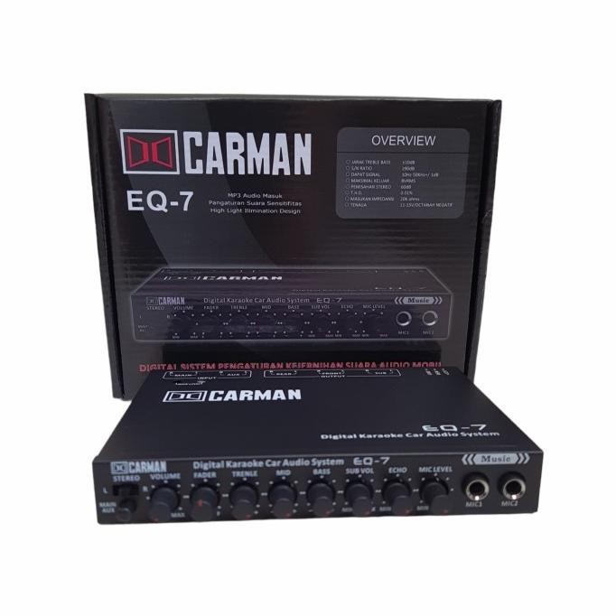 Jual Parametrik Equalizer Carman EQ-7 - Preamp Carman EQ7 2 mic input carman eq7 parametrik ...