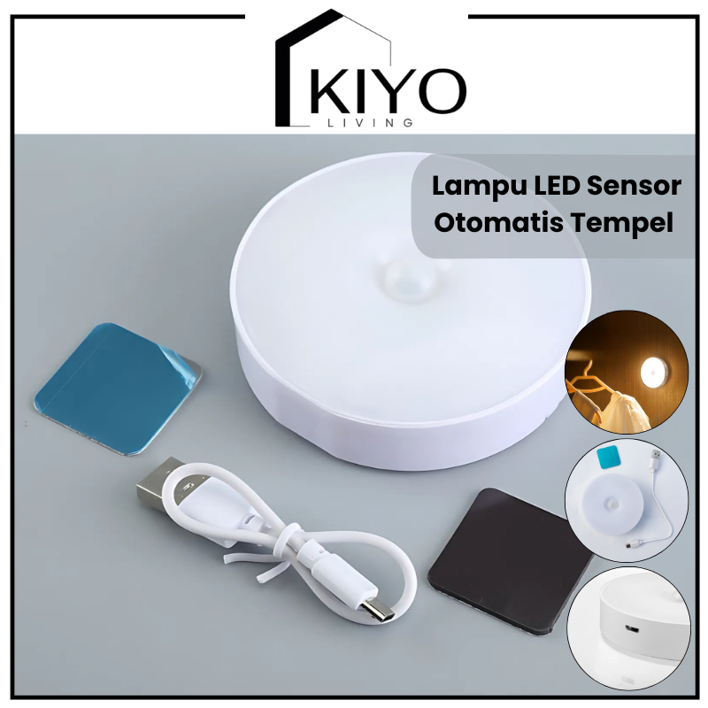 Jual KIYO Lampu LED Sensor Otomatis Sensor Gerak USB Charging Lampu ...