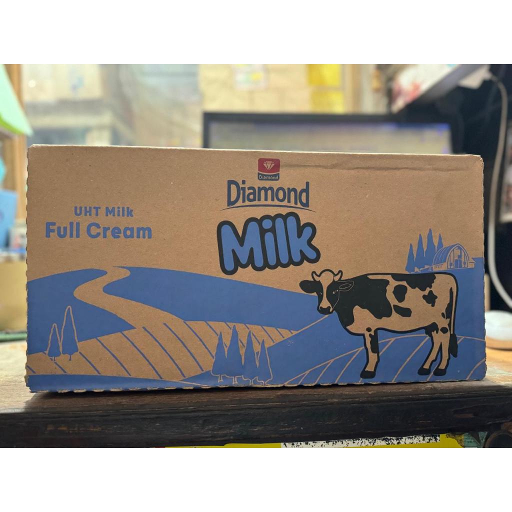 Jual Diamond UHT Full Cream 1L Dus Isi 12 / Susu Diamond Milk 1 Liter ...