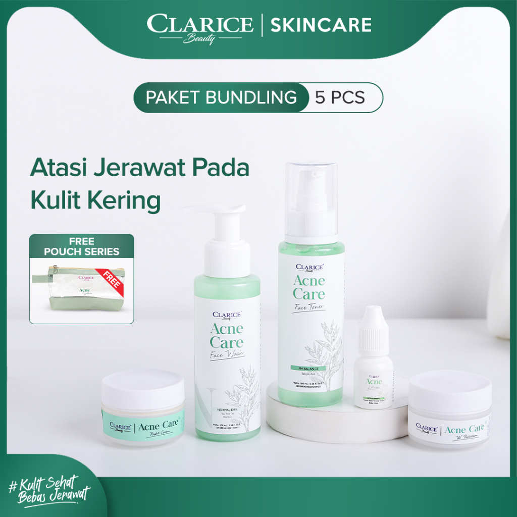 Jual CLARICE Beauty | Acne Dry Skin Series | Formula Paket Acne Untuk ...