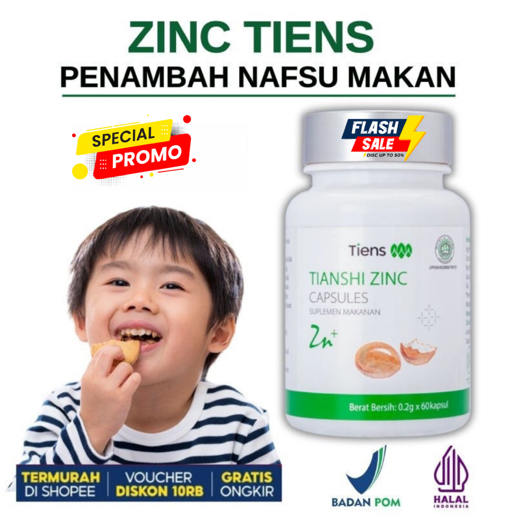 Jual Zinc Tiens Anak & Dewasa Vitamin Penggemuk Penambah Berat Badan ...