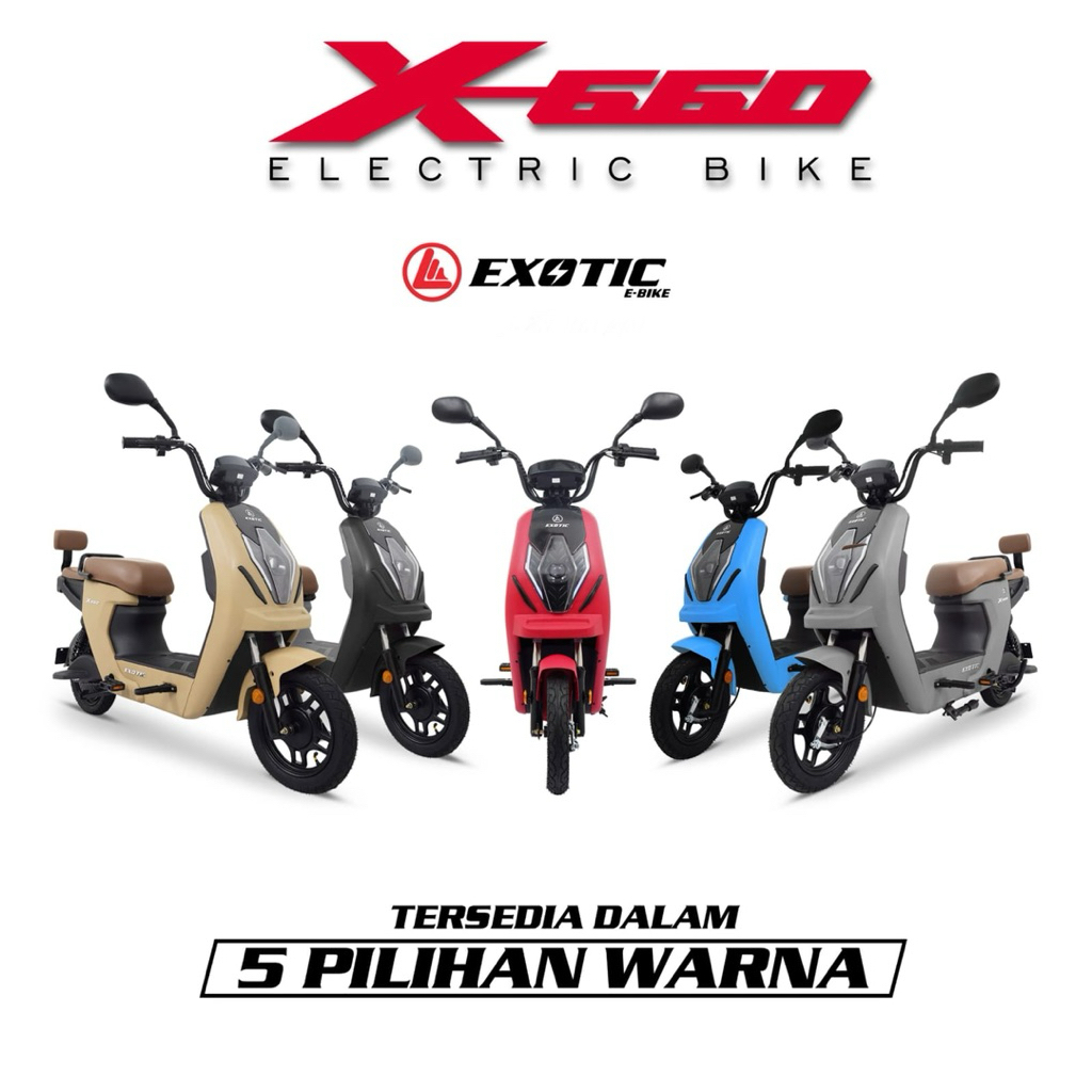 Jual Sepeda Listrik Exotic X660 E-Bike 500Watt | Shopee Indonesia