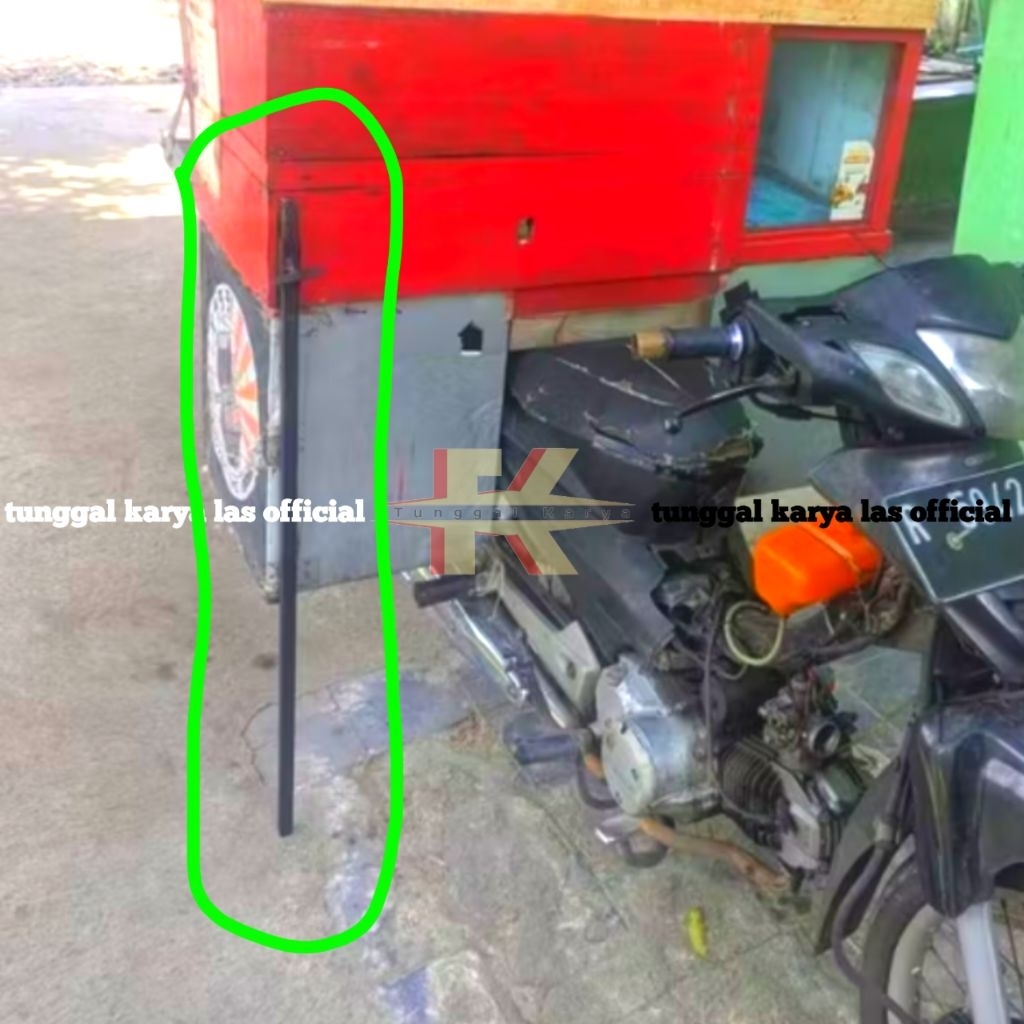 Jual Jagang Standar Jagrak Tiang Cagak Penyangga Gerobak Motor Keliling ...