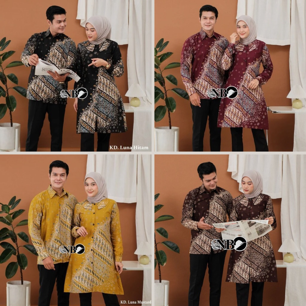 Jual Batik Couple Atasan Wanita Couple Batik Modern Tunik Batik dan Kemeja Elegan | Shopee Indonesia