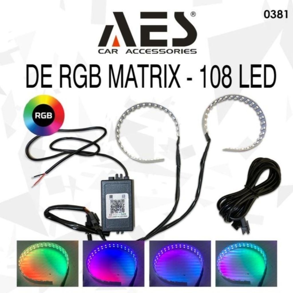 Jual DEVIL EYE RGB MATRIX 108 LED BLUETOOTH CONTROL AES RUNING | Shopee Indonesia