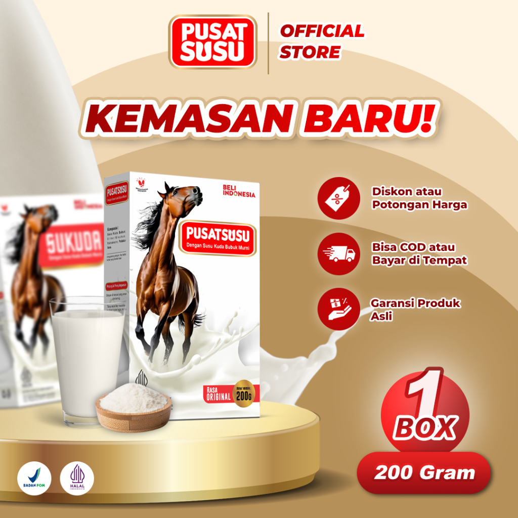 Jual PUSAT SUSU - SUSU KUDA Susu Kuda Liar Lombok Murni Kolostrum BPOM ...