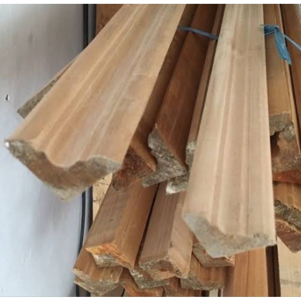 Jual lis kayu profil // list kayu // lis kayu panjang 4 meter | Shopee ...