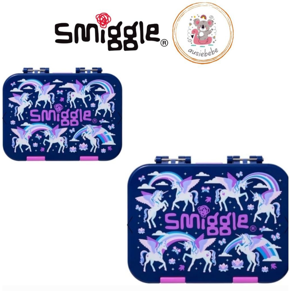 Jual Smiggle - Bento Box Unicorn Blue - Small / Large | Shopee Indonesia