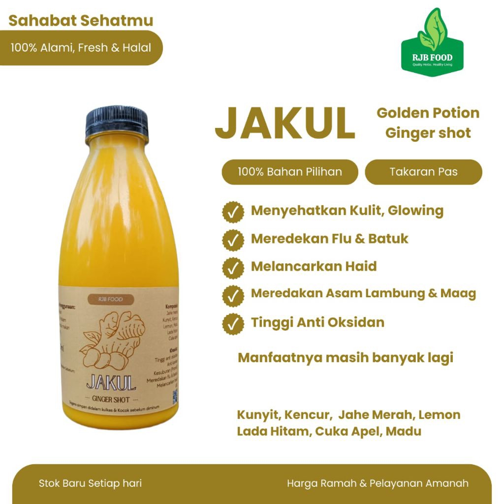 Jual Jakul 350ml The Golden Potion, Ginger Shot | Shopee Indonesia