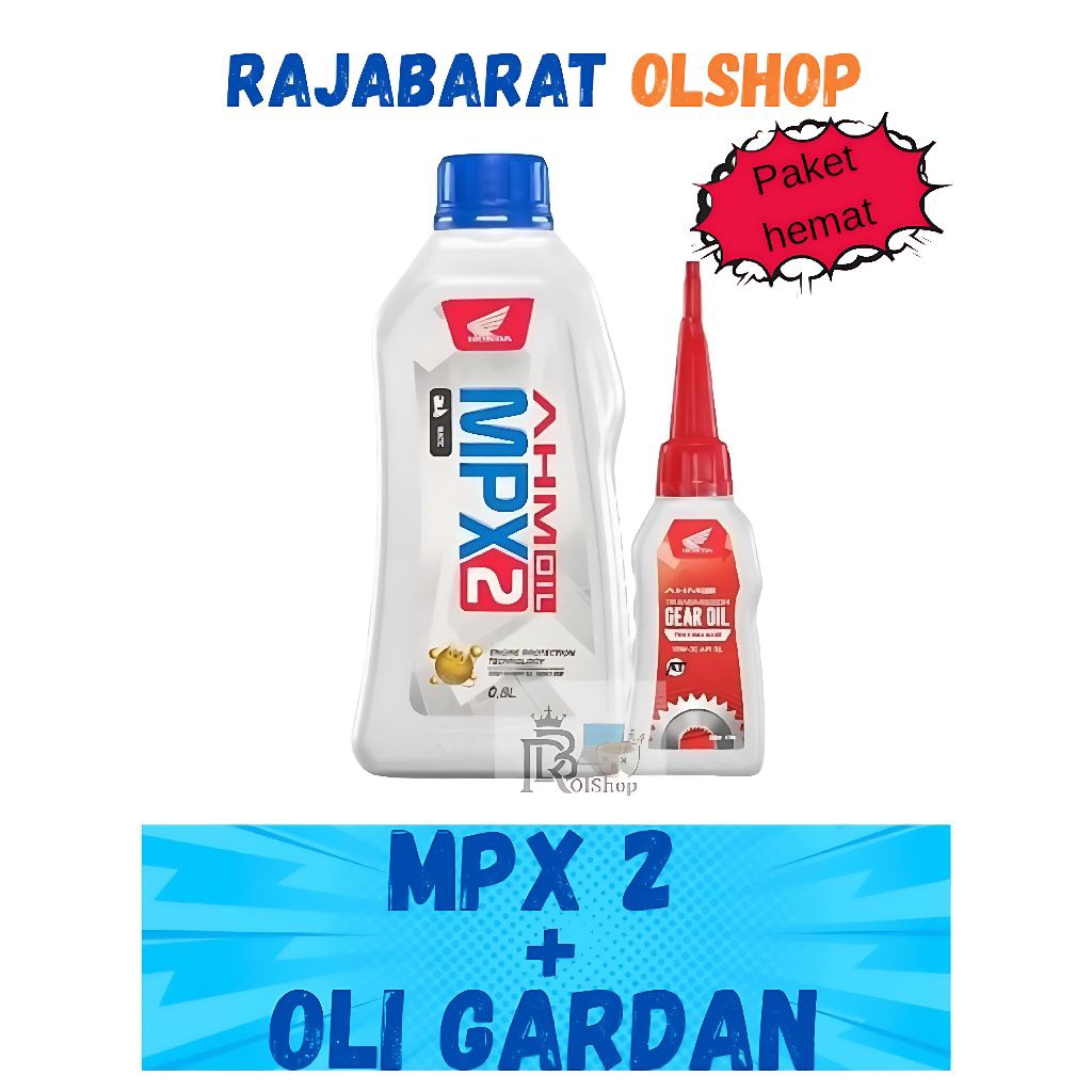 Jual Paket Hemat Oli AHM MPX2 800ml dan Oli GARDAN AHM 120ml | Shopee ...