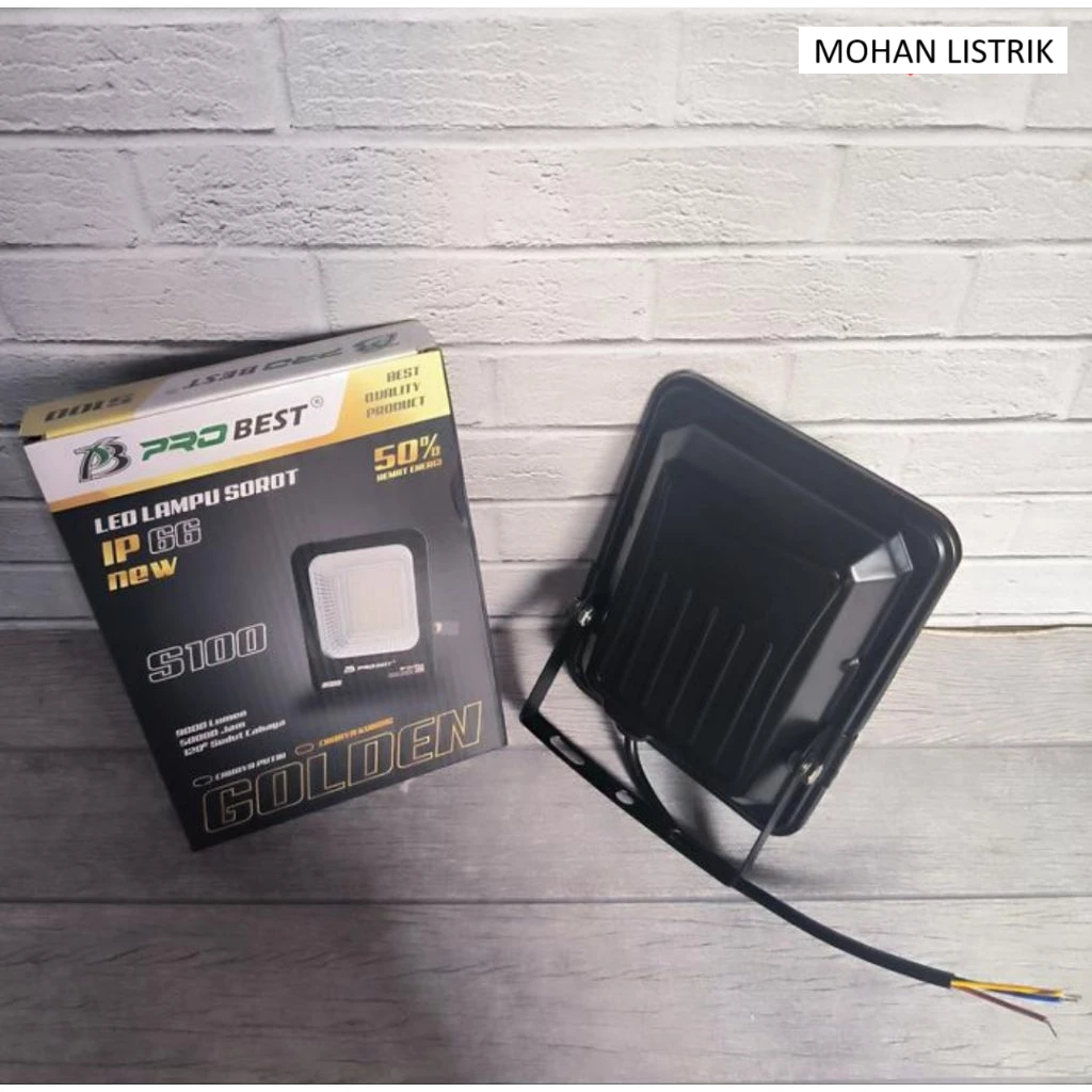 Jual Lampu Sorot Tembak LED 100W 100Watt 100 Watt PROBEST GOLDEN ALITECO PUTIH | Shopee Indonesia